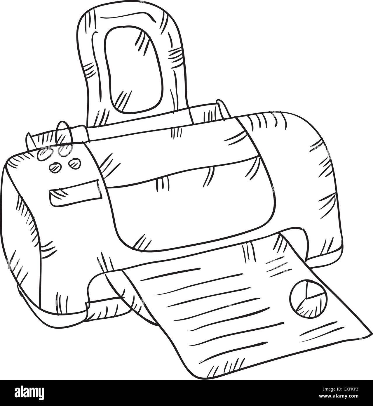 printer machine device Stock Vector Image & Art - Alamy