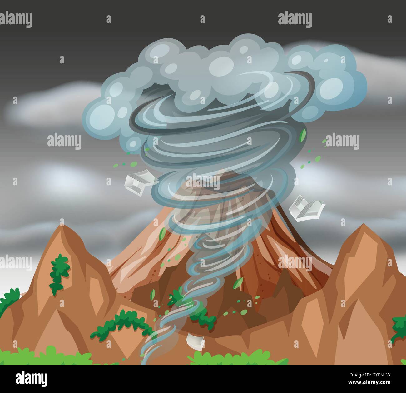 Cartoon Tornado High Resolution Stock Photography and Images - Alamy