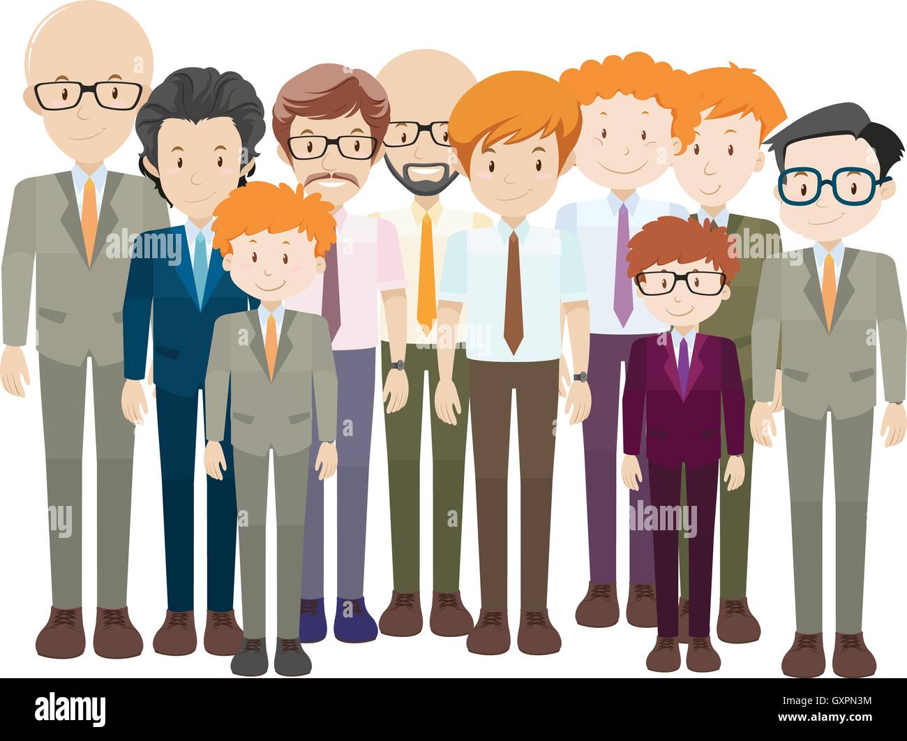 Men in formal work Stock Vector Images - Alamy
