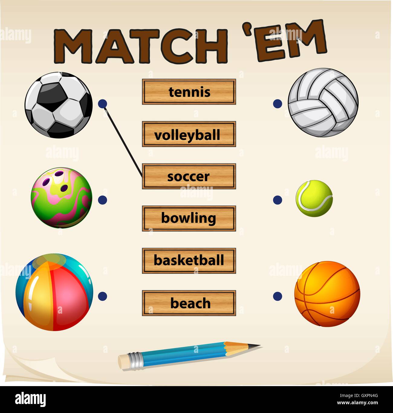 Volleyball match kids Stock Vector Images - Alamy
