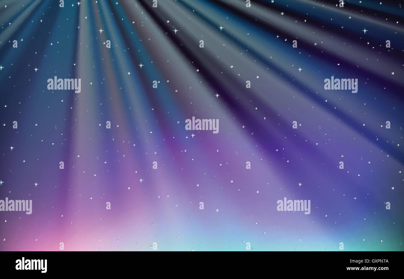 Background design with blue sky at night illustration Stock Vector ...