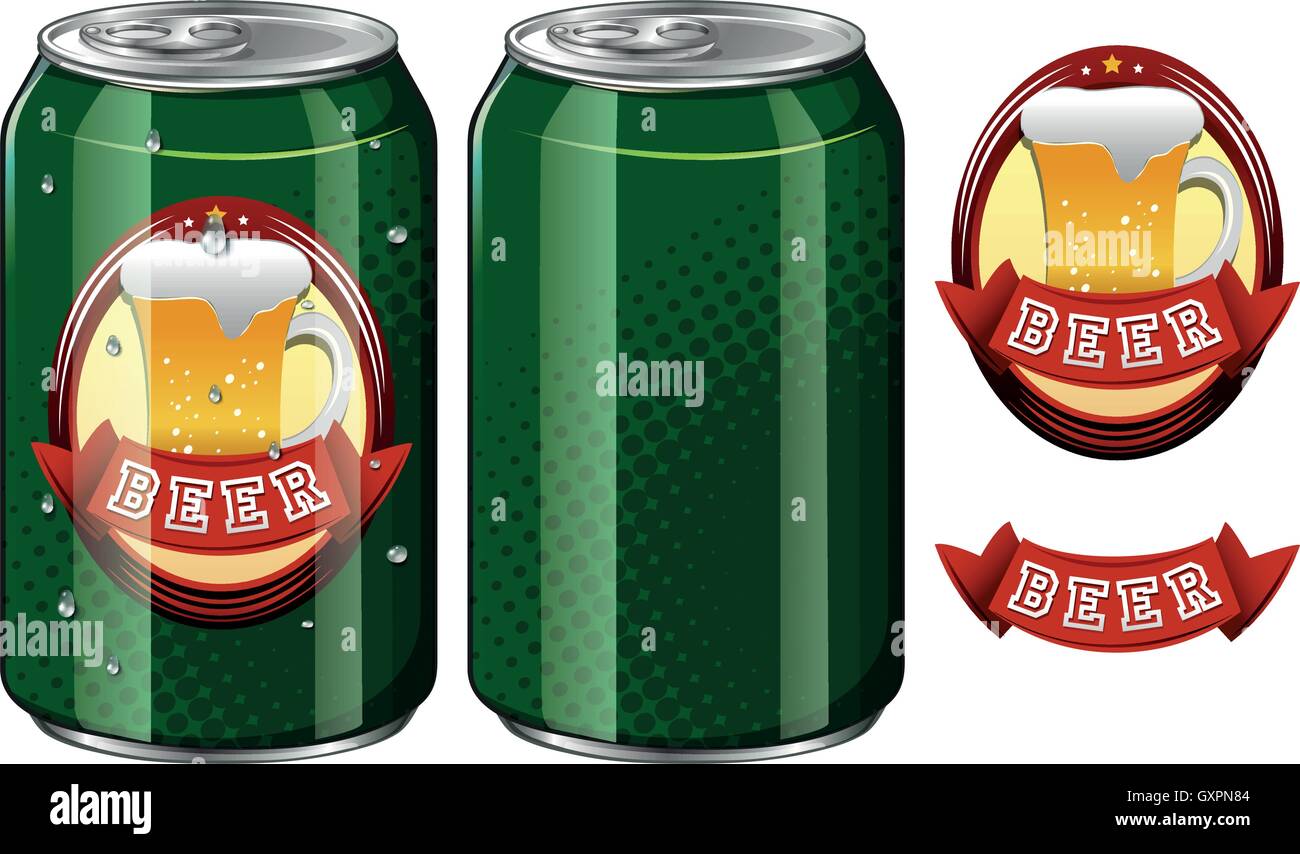 Beer and product design illustration Stock Vector Image & Art - Alamy