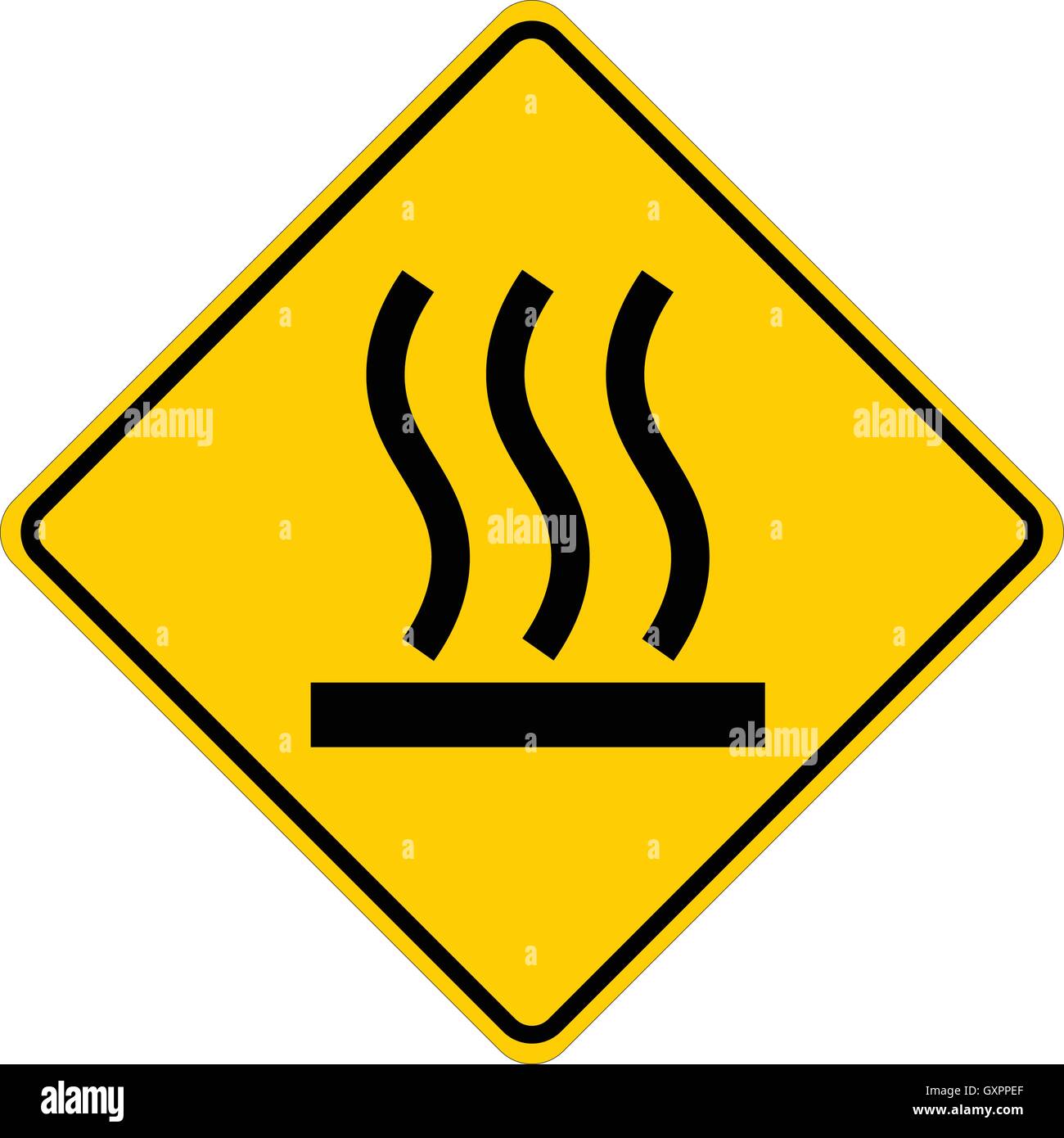 Caution hot surface sign hi-res stock photography and images - Alamy