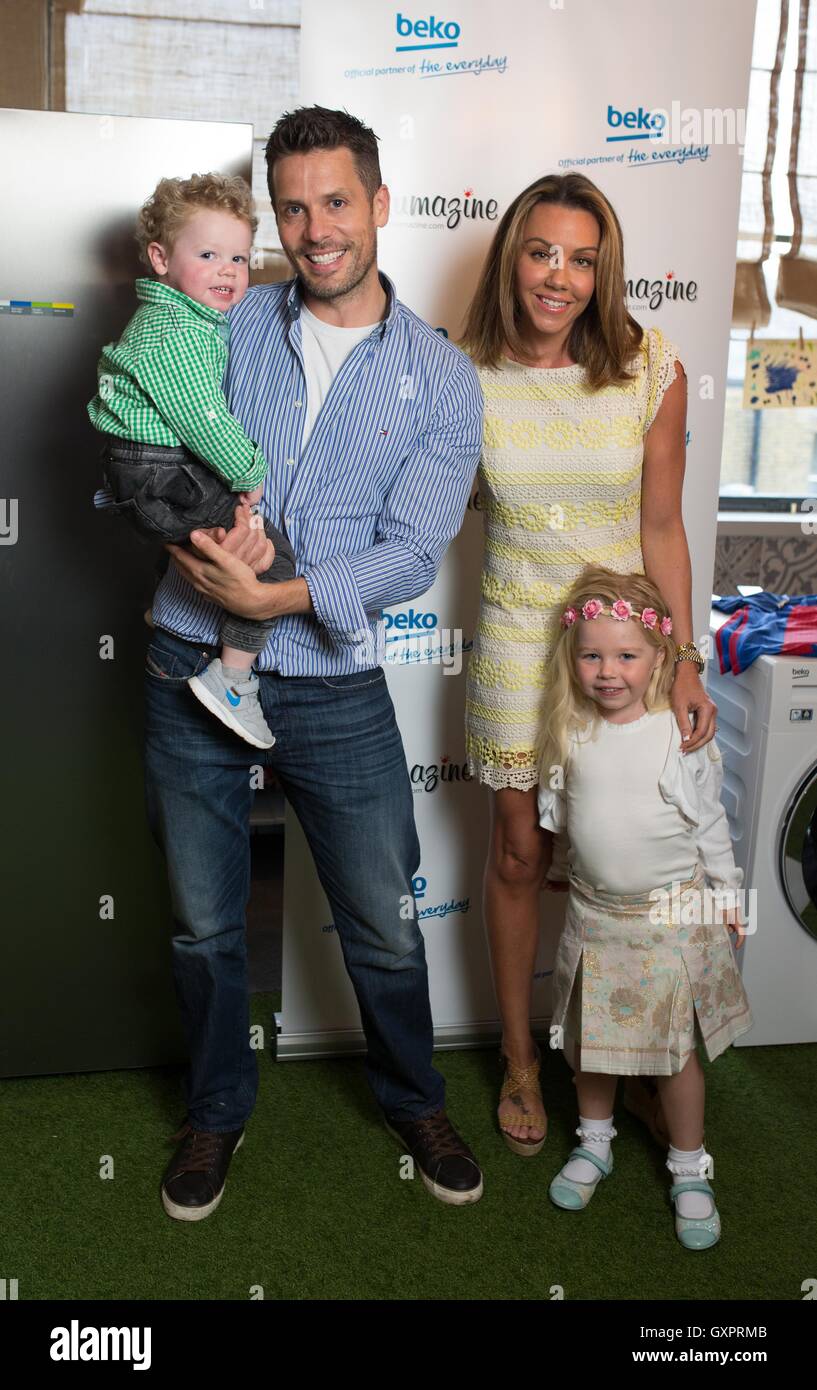 EDITORIAL USE ONLY Michelle Heaton and Hugh Hanley with their daughter ...