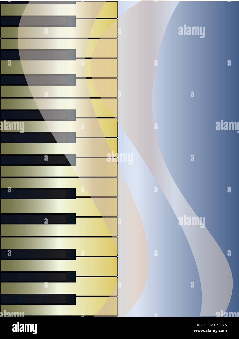 Piano key Stock Vector Images - Alamy