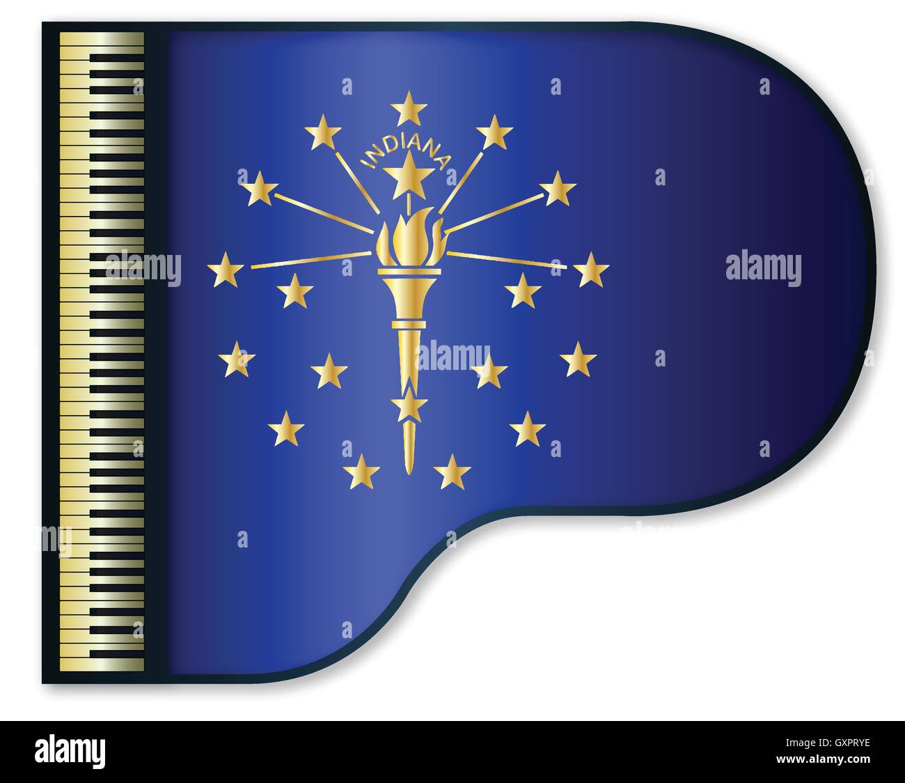 Indiana state flag Stock Vector Images - Alamy