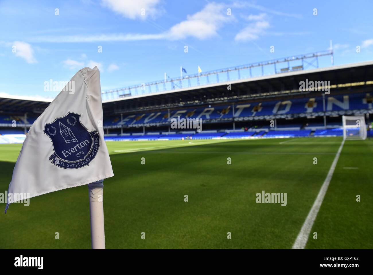 A general view of a corner flag during the Premier League match at ...