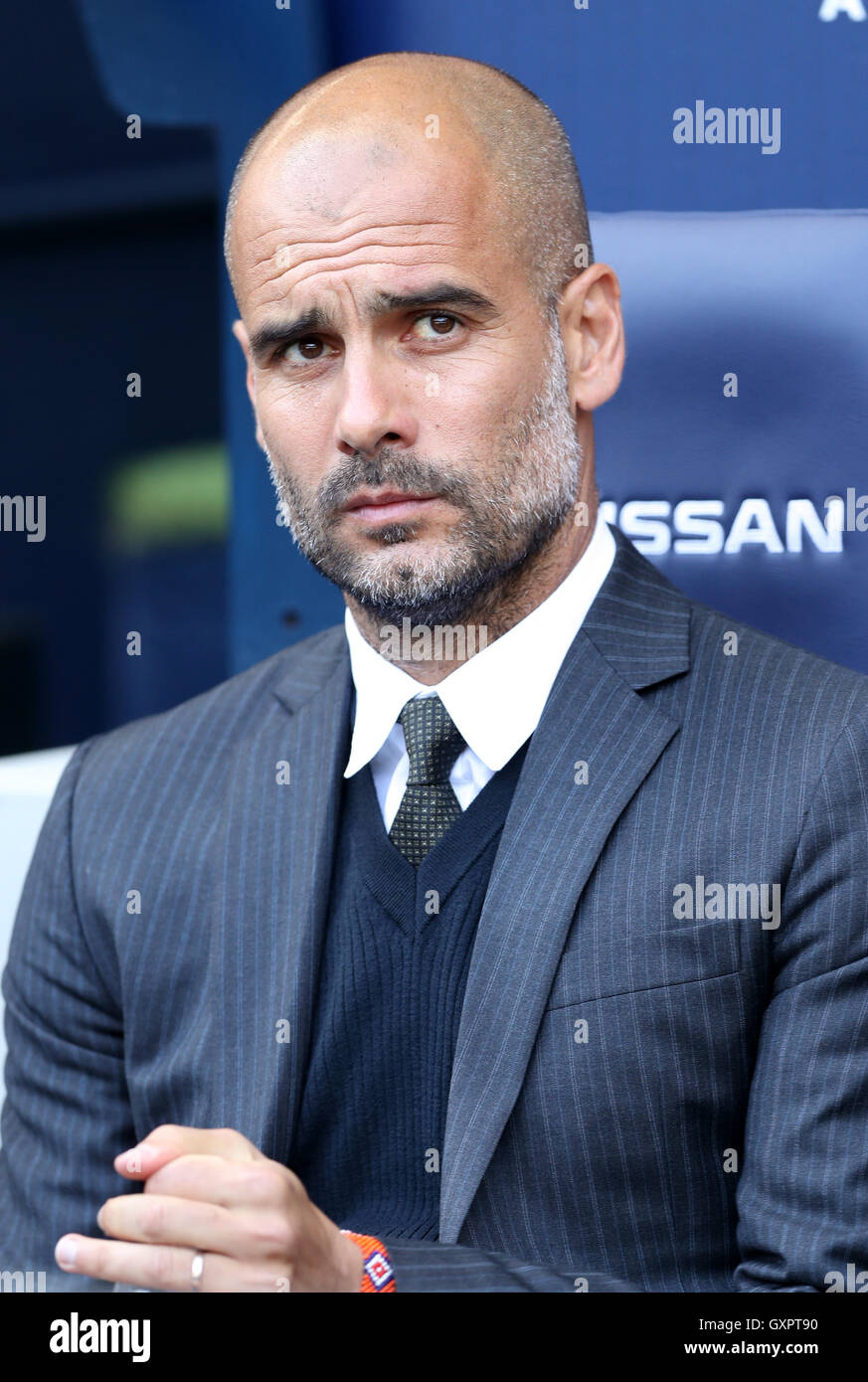 Manchester City manager Pep Guardiola during the Premier League match ...