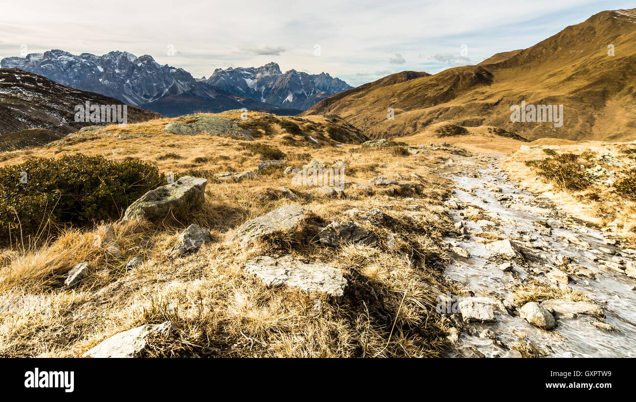 Fall is coming in the italian alps Stock Photo - Alamy