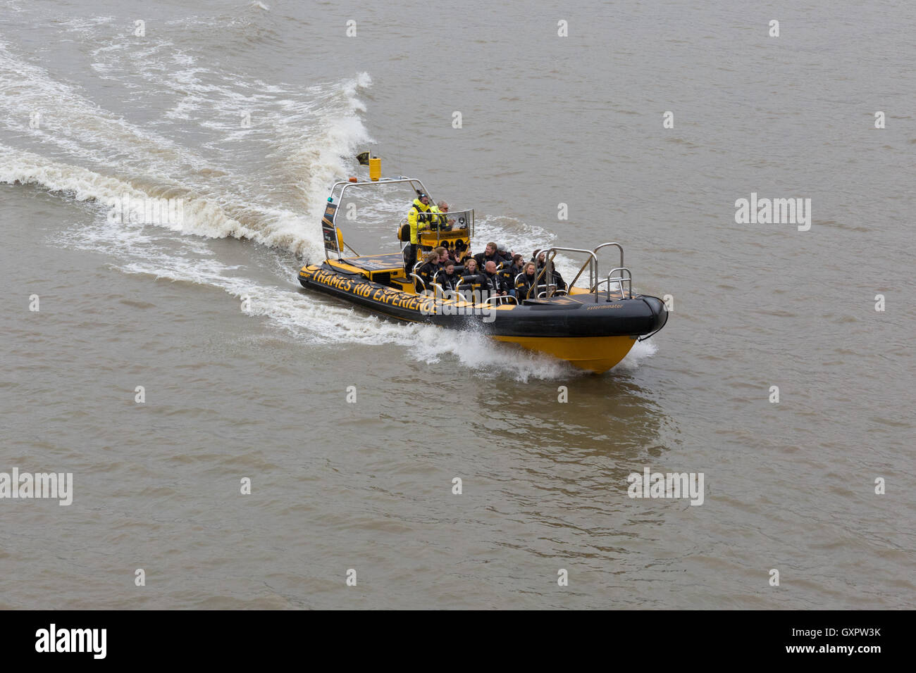 The Thames Rib experience boat Stock Photo - Alamy