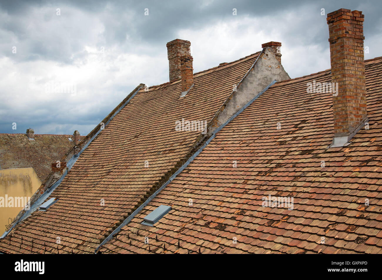 Old rooftops in Szentendre, Hungary Stock Photo - Alamy