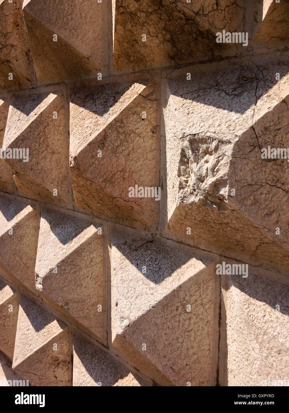 Marble diamond shapes / pyramids Stock Photo - Alamy