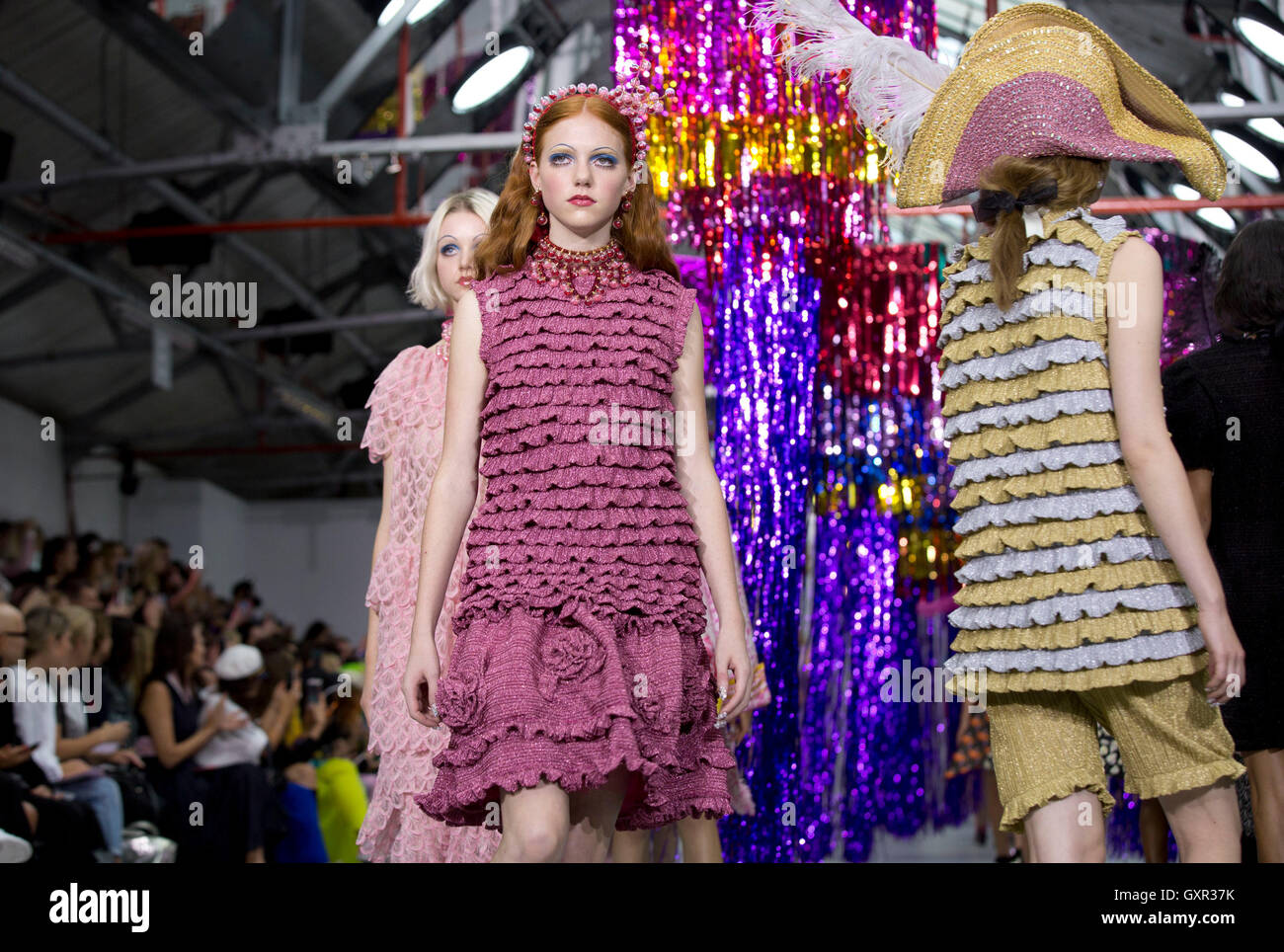 Models on the catwalk during the Ryan LO Spring/ Summer 2017 London ...
