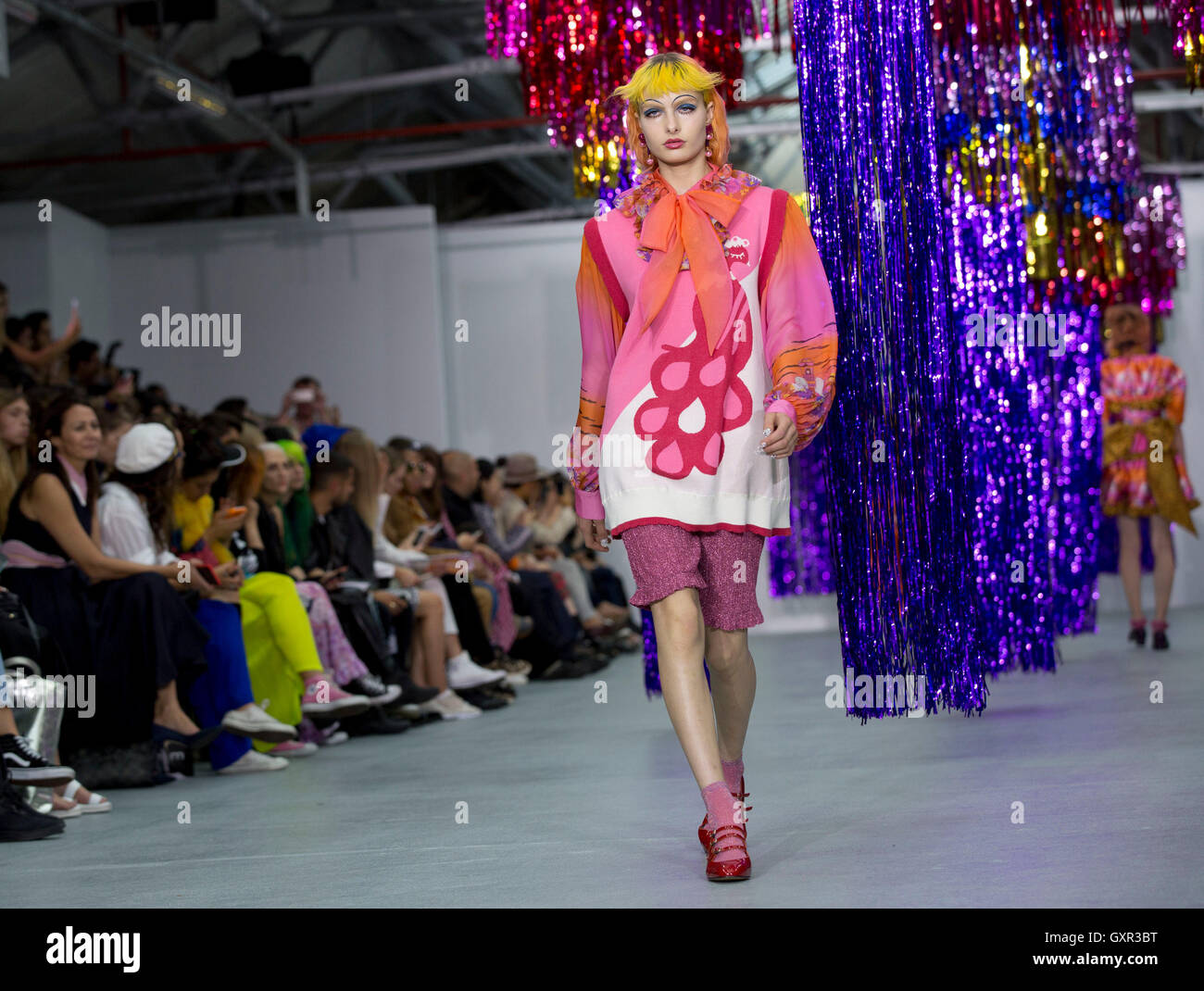 Models on the catwalk during the Ryan LO Spring/ Summer 2017 London ...