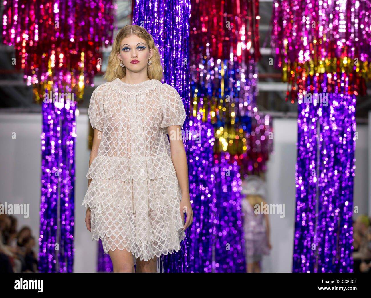 Models on the catwalk during the Ryan LO Spring/ Summer 2017 London ...