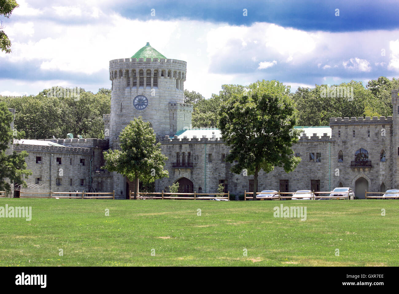 Gould Castle and museum Sands Point Preserve Long Island New York Stock ...