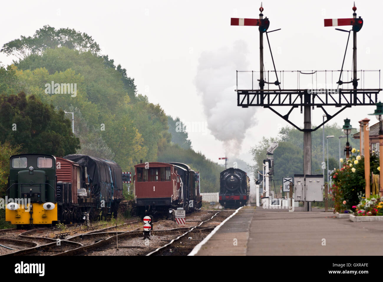 Steam locomotive minehead uk hi-res stock photography and images - Alamy