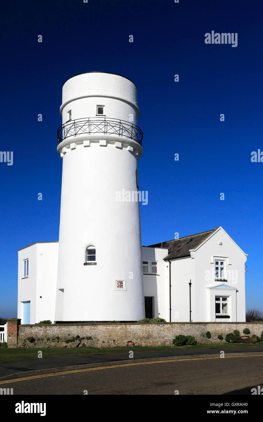The Old Hunstanton lighthouse, North Norfolk coast, England, UK Stock ...