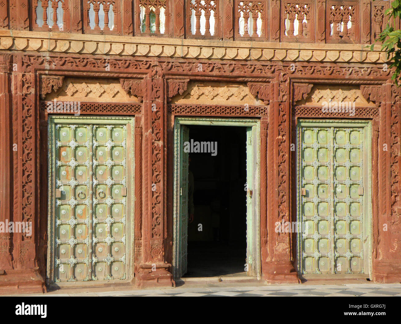 Indian Traditional Style Building and Doorway in Vintage Brown and ...