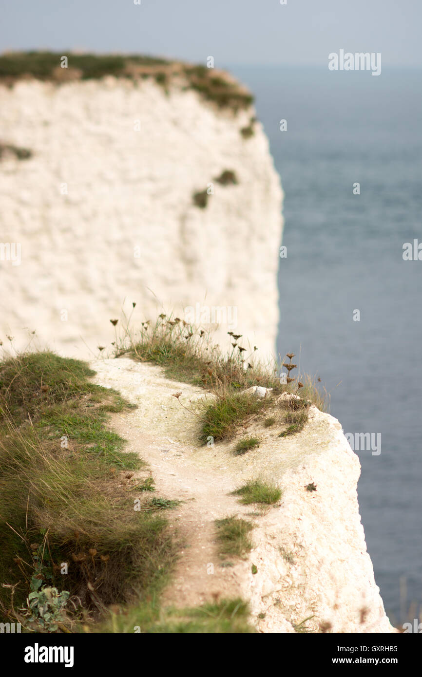 White chalk. Chalky cliffs on island Rugen, Cape Arkona, Germany Stock ...