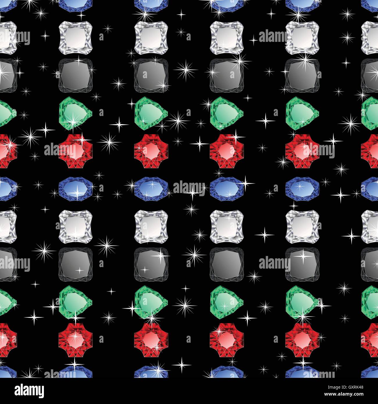 Diamonds seamless pattern Stock Vector Image & Art - Alamy