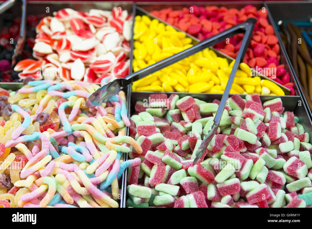 containers filled with marshmallows Stock Photo - Alamy