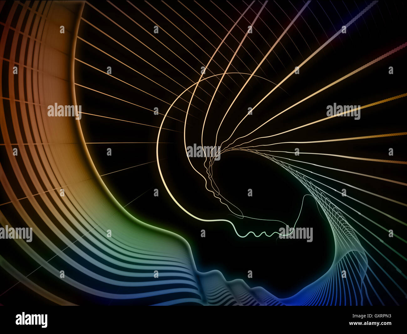 Unfolding of Soul Geometry Stock Photo - Alamy