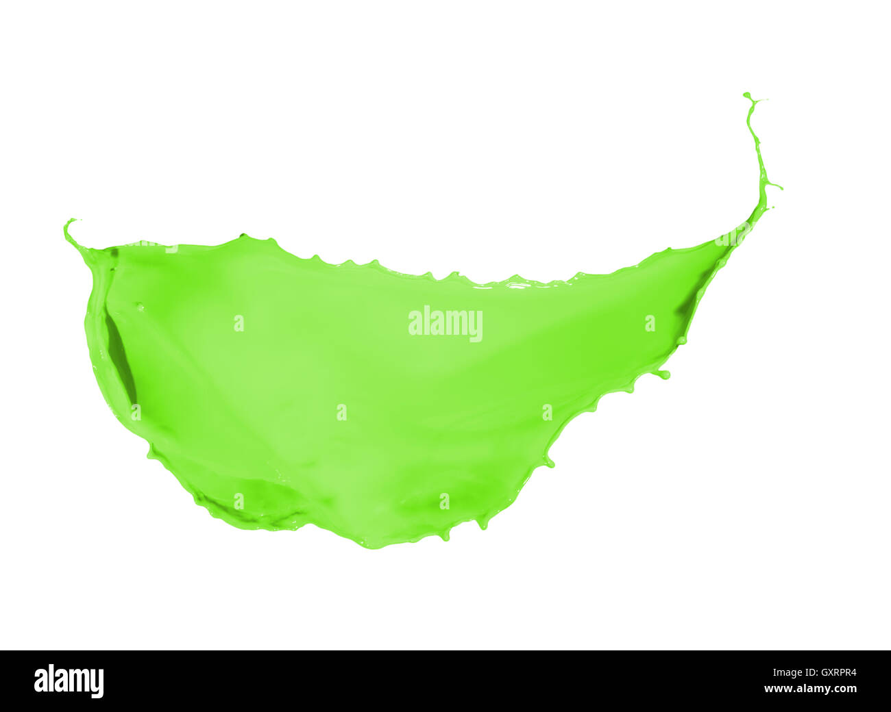 green paint splash Stock Photo - Alamy