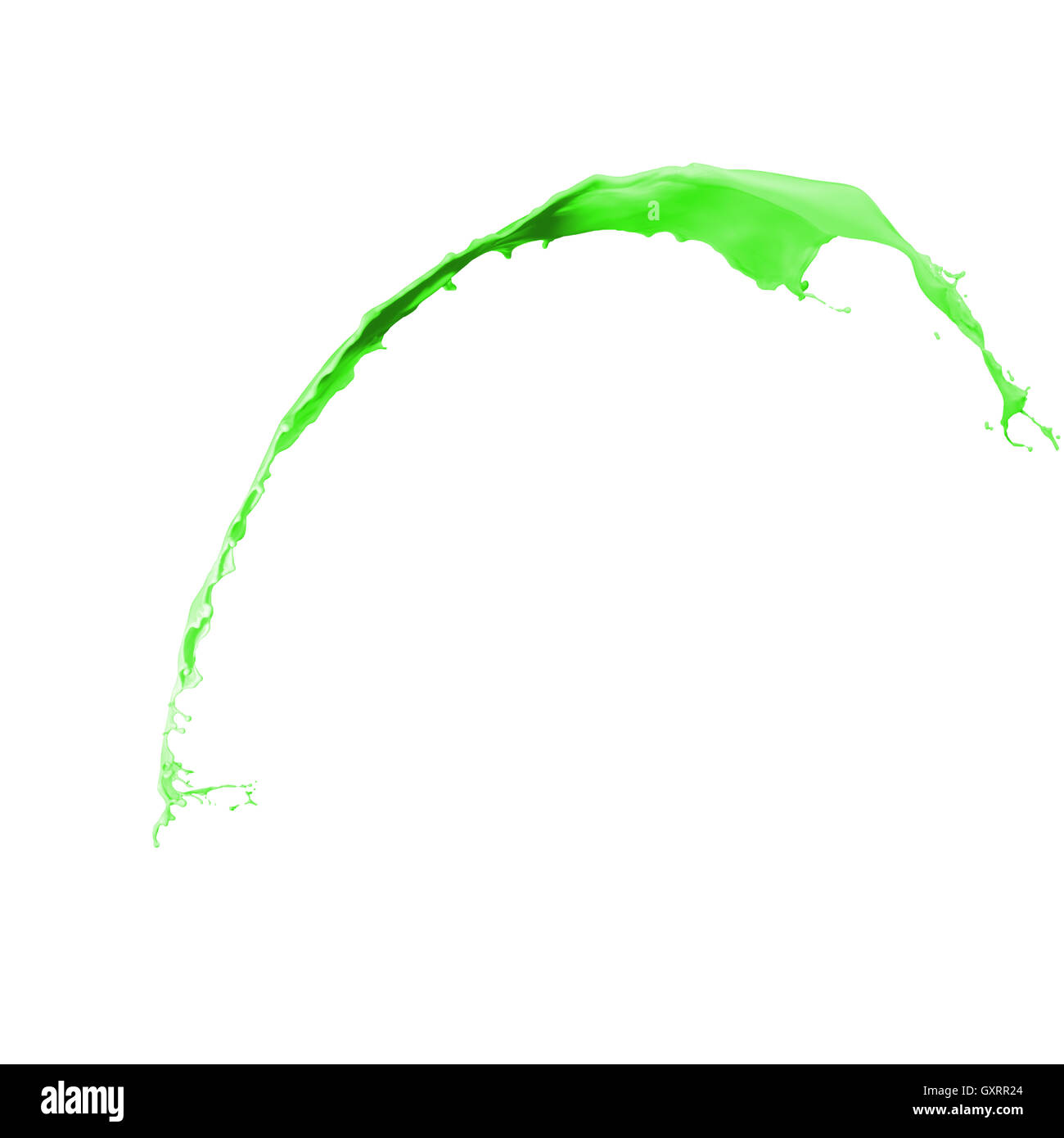 green paint splash Stock Photo - Alamy