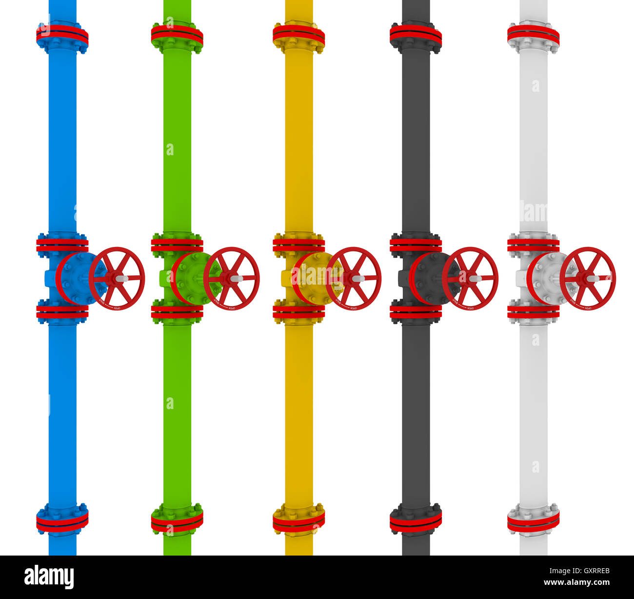 Pipes and valves Stock Photo - Alamy