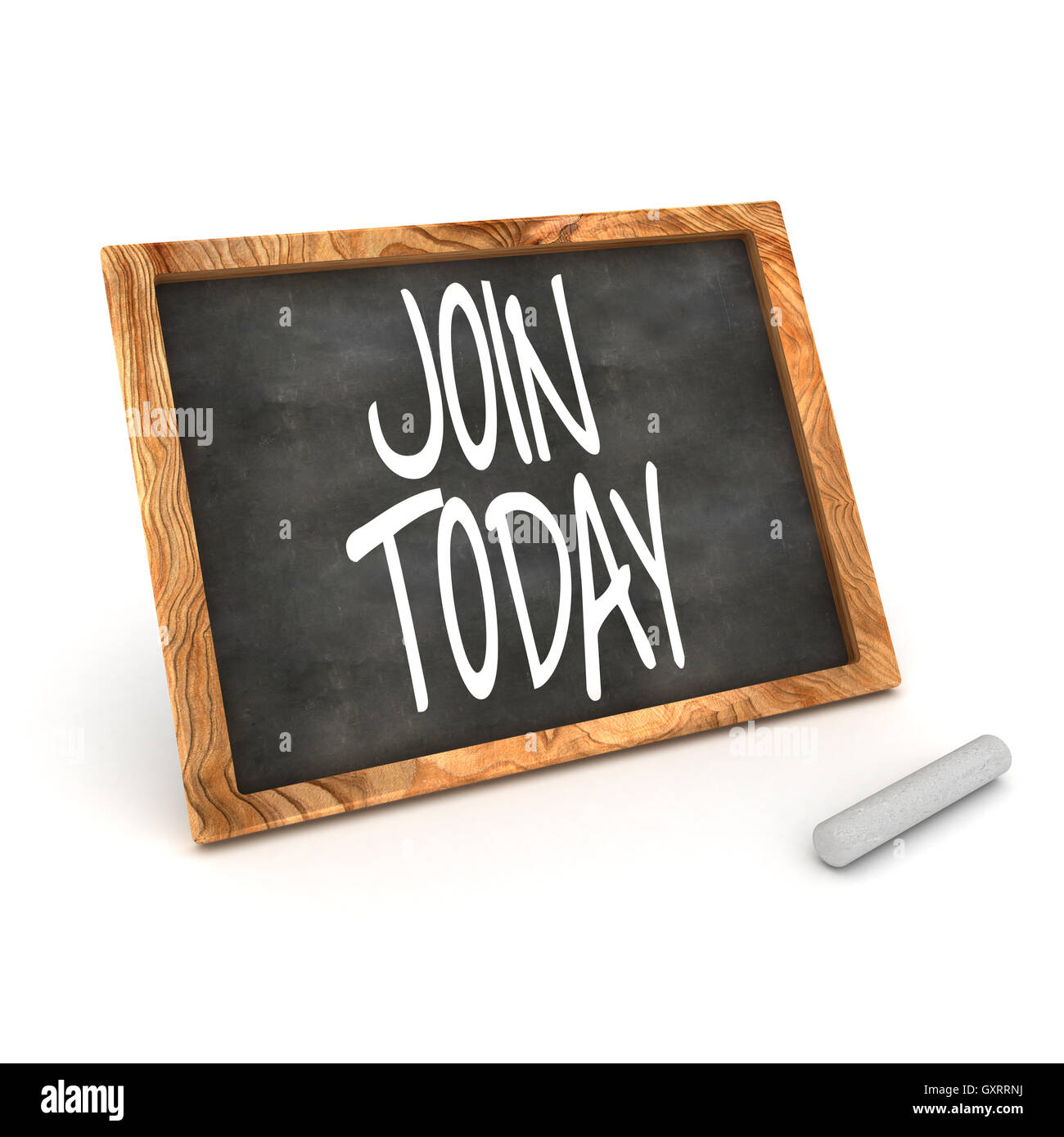 Blackboard Join Today Stock Photo - Alamy