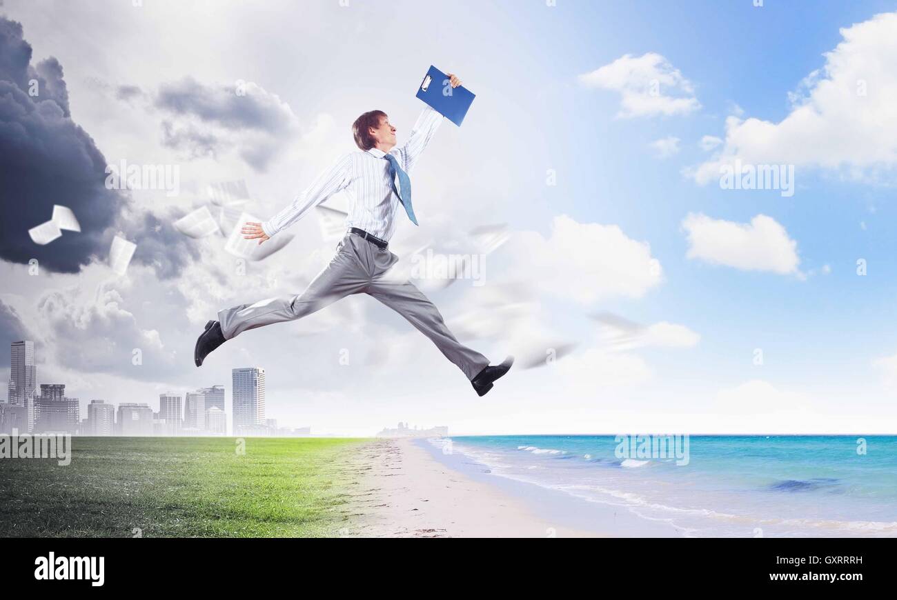 Man running on exotic beach hi-res stock photography and images - Alamy