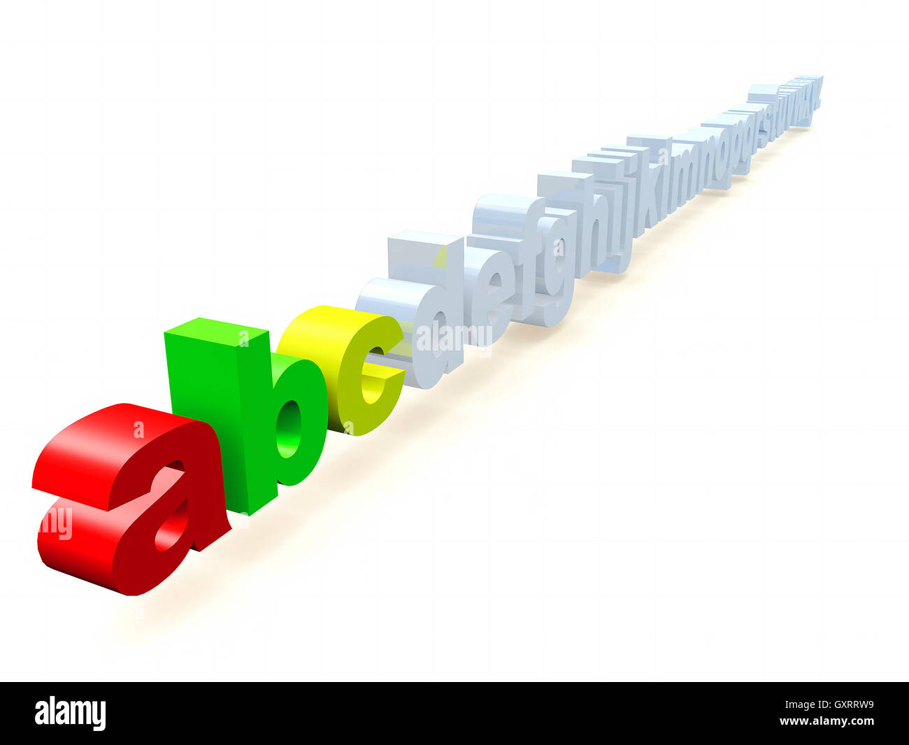 Text type type alphabet Cut Out Stock Images & Pictures - Alamy