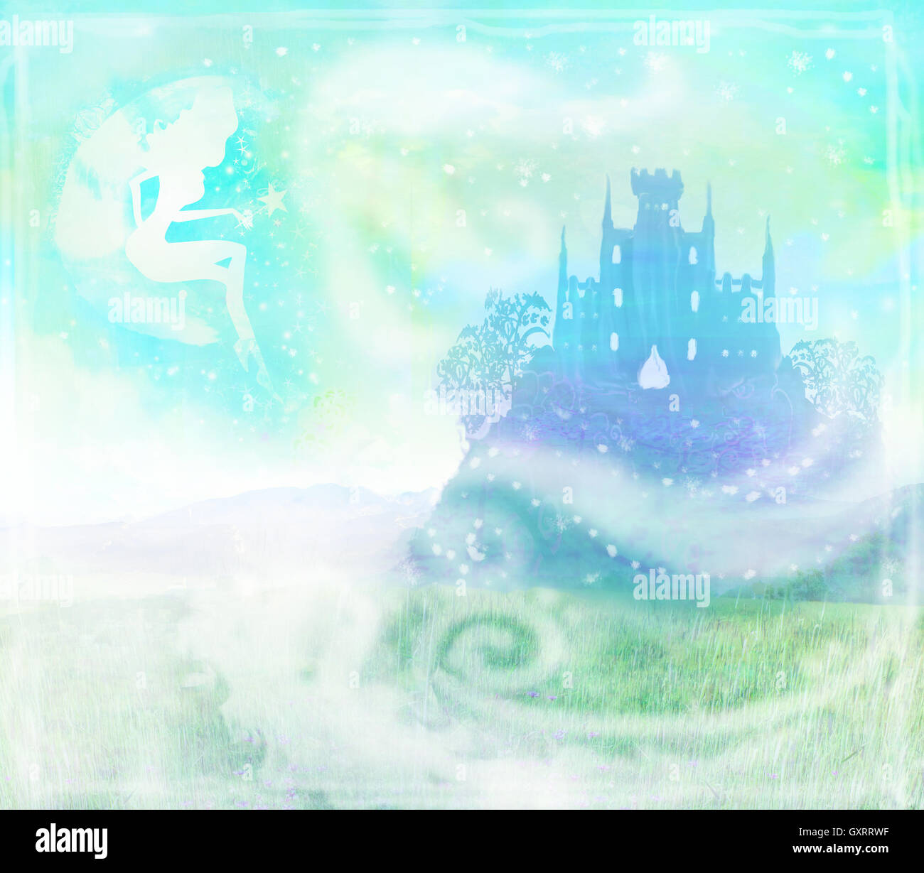 Magic Fairy Tale Princess Castle Stock Photo - Alamy