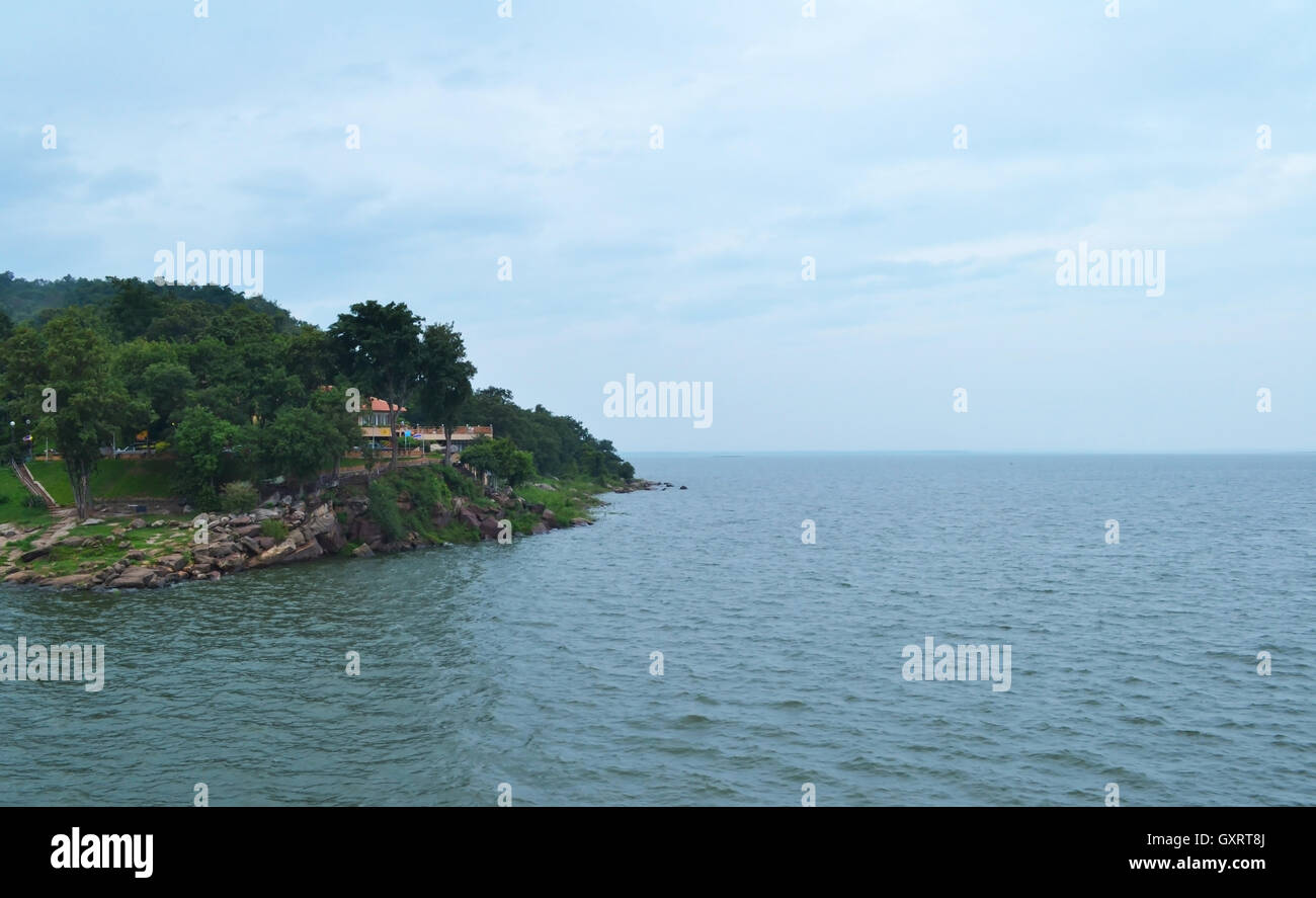 Landscape of the dam Stock Photo - Alamy