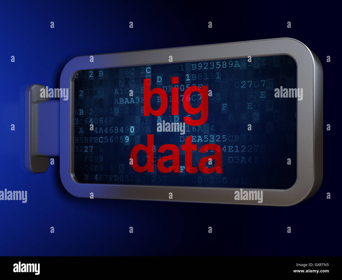 Information concept: Big Data on billboard background Stock Photo - Alamy