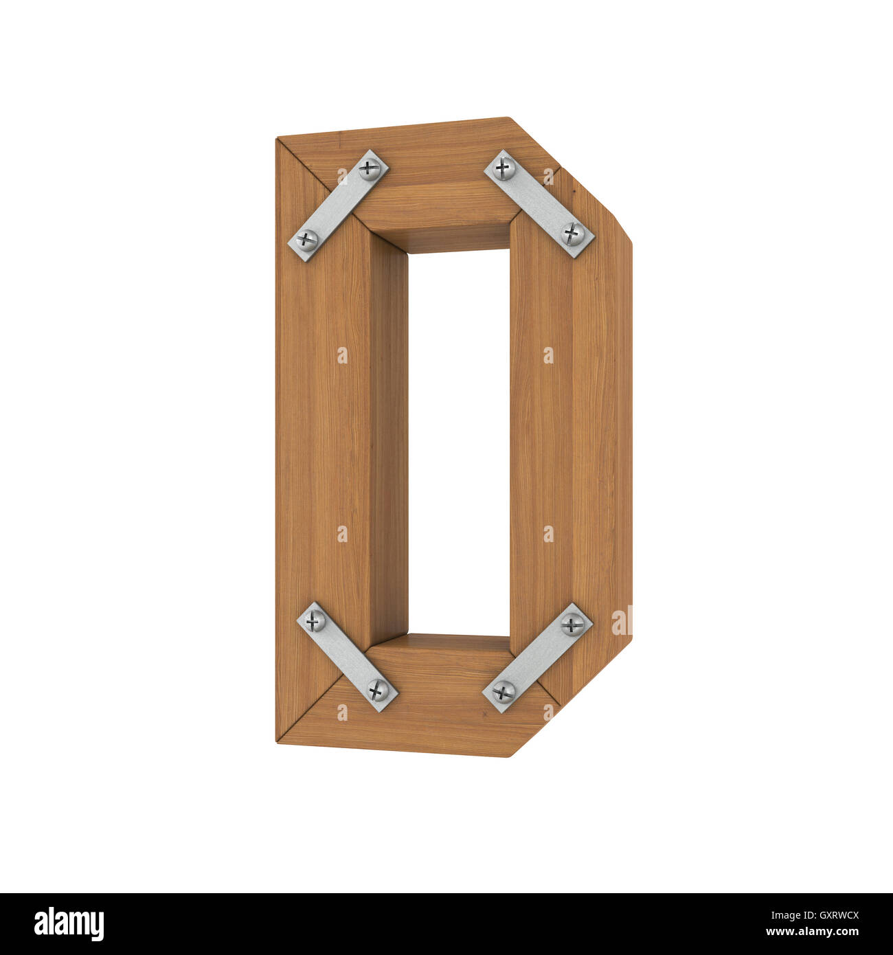 Wooden letter D Stock Photo - Alamy