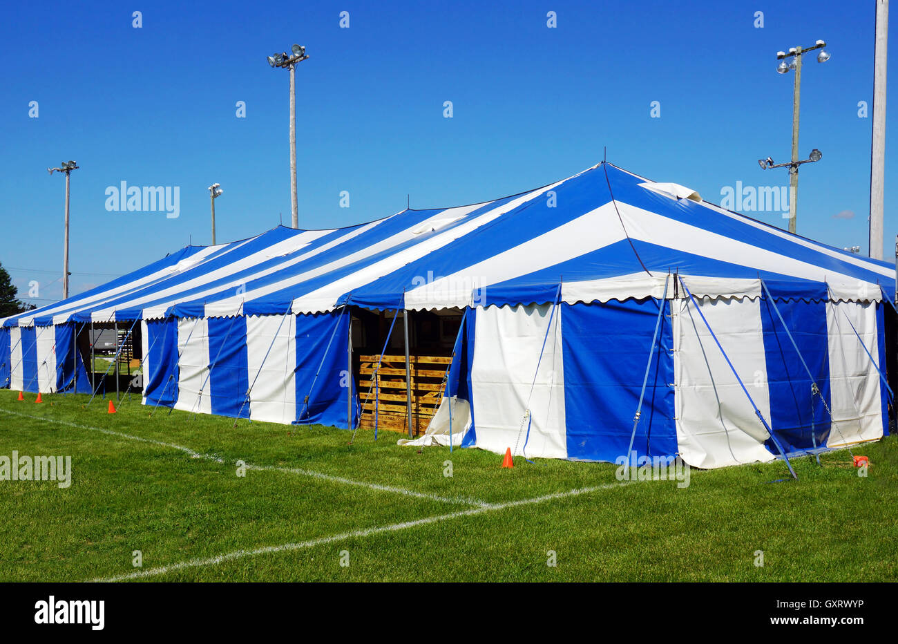 Tent at local fair Stock Photo - Alamy