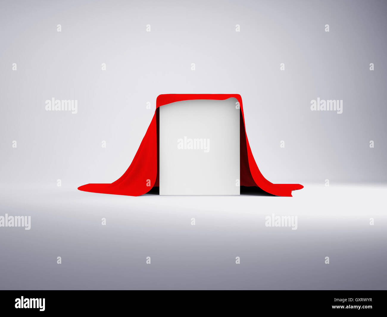 Box covered red cloth hi-res stock photography and images - Alamy