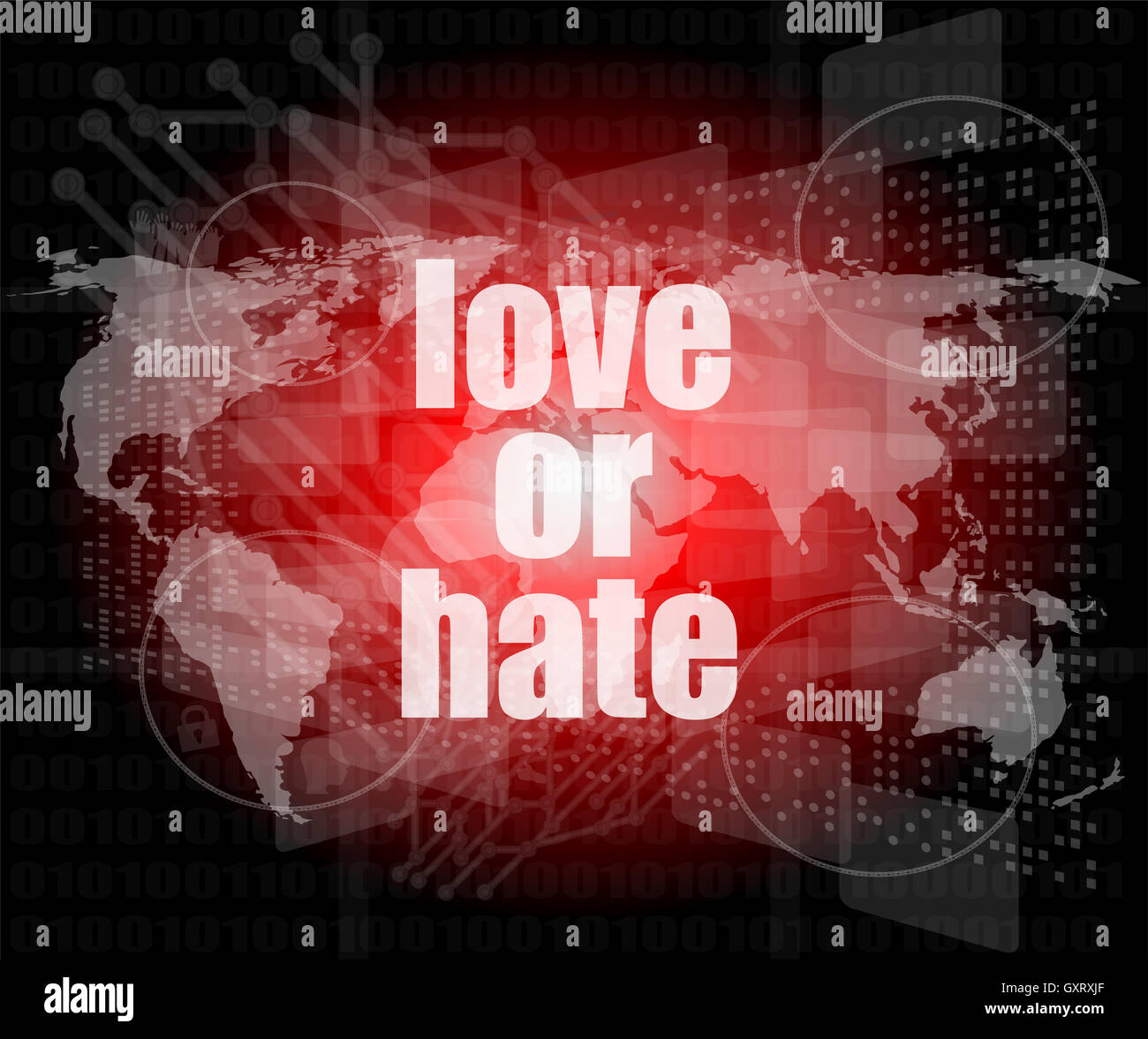 Love hate computer hi-res stock photography and images - Alamy