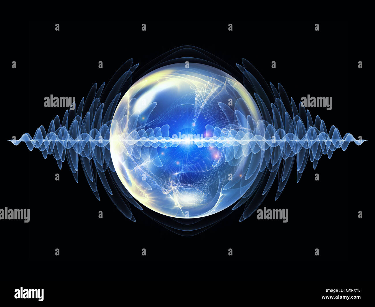 Magic of Wave Particle Stock Photo - Alamy