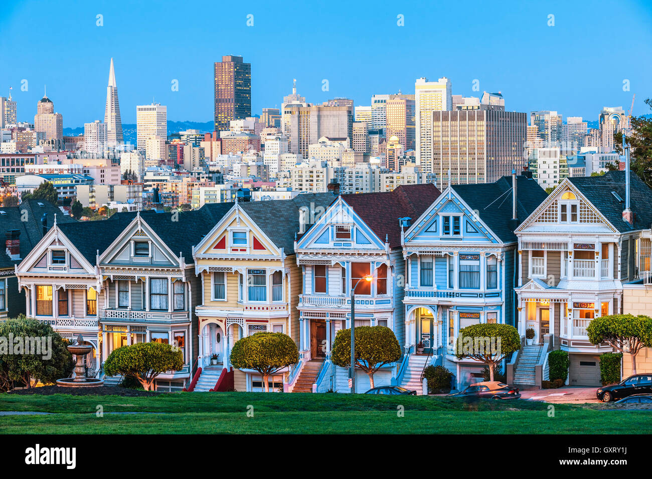 The Painted Ladies of San Francisco Stock Photo - Alamy