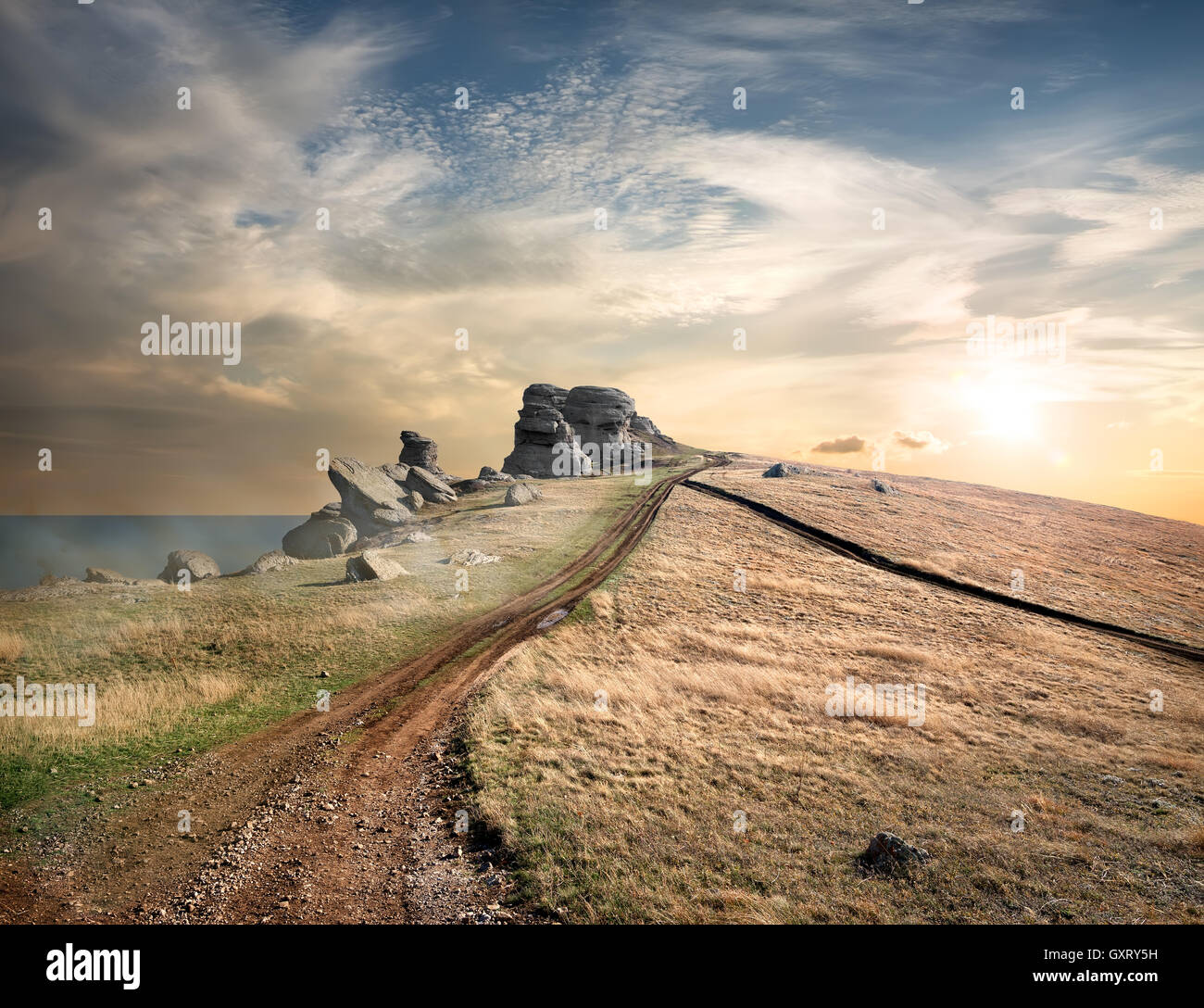 Road to Demerji Stock Photo - Alamy