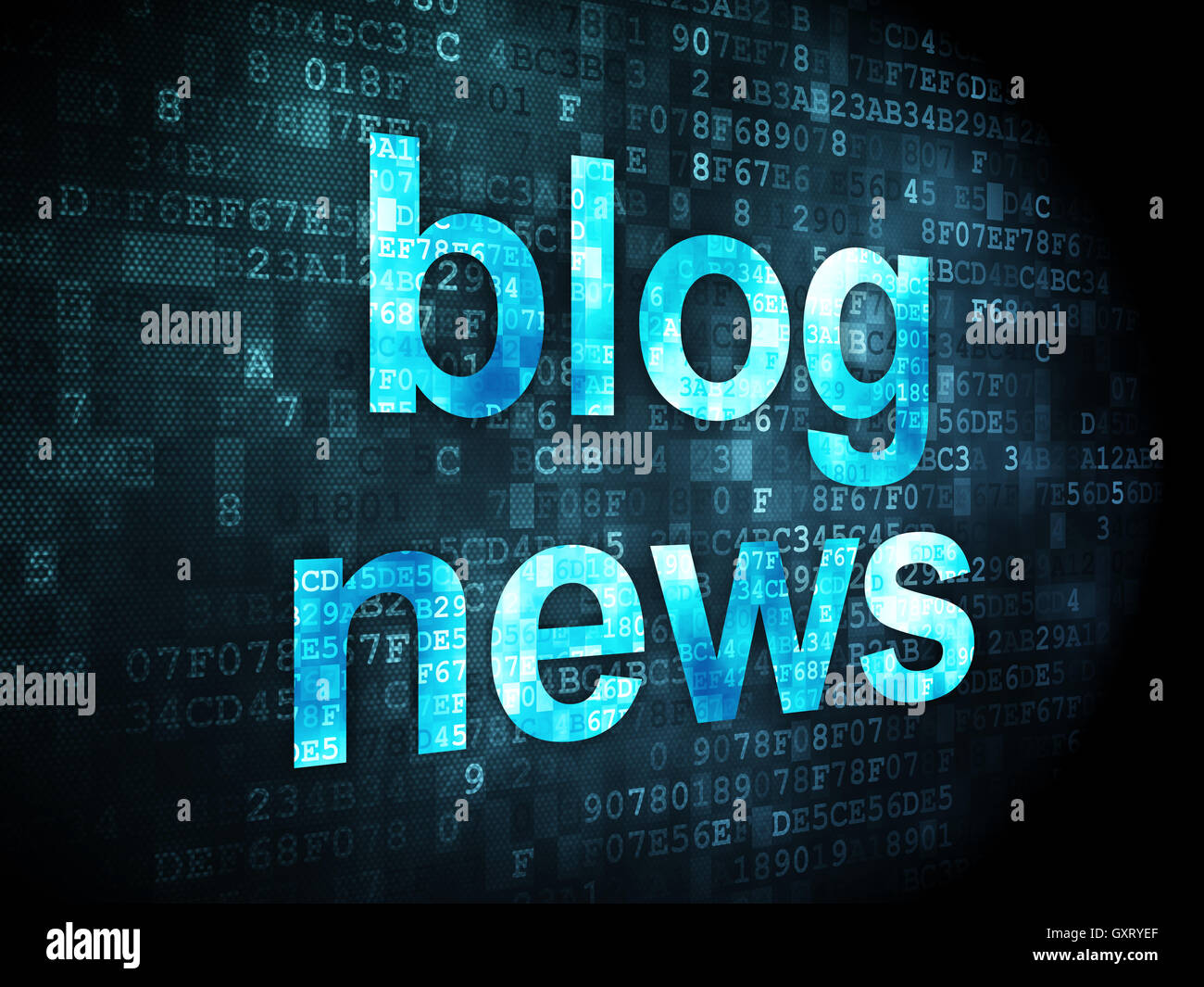 News concept: Blog News on digital background Stock Photo - Alamy
