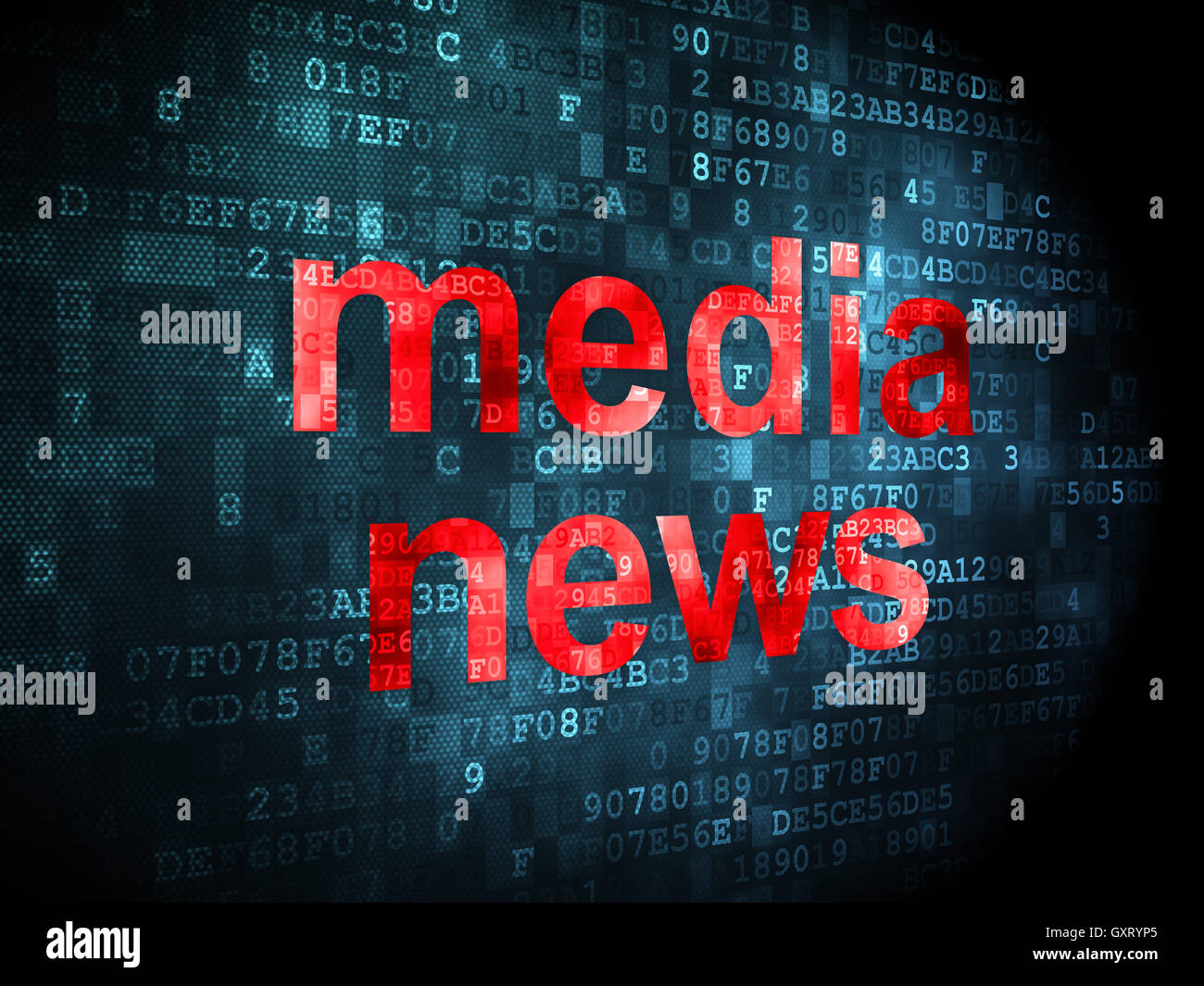 News concept: Media News on digital background Stock Photo - Alamy