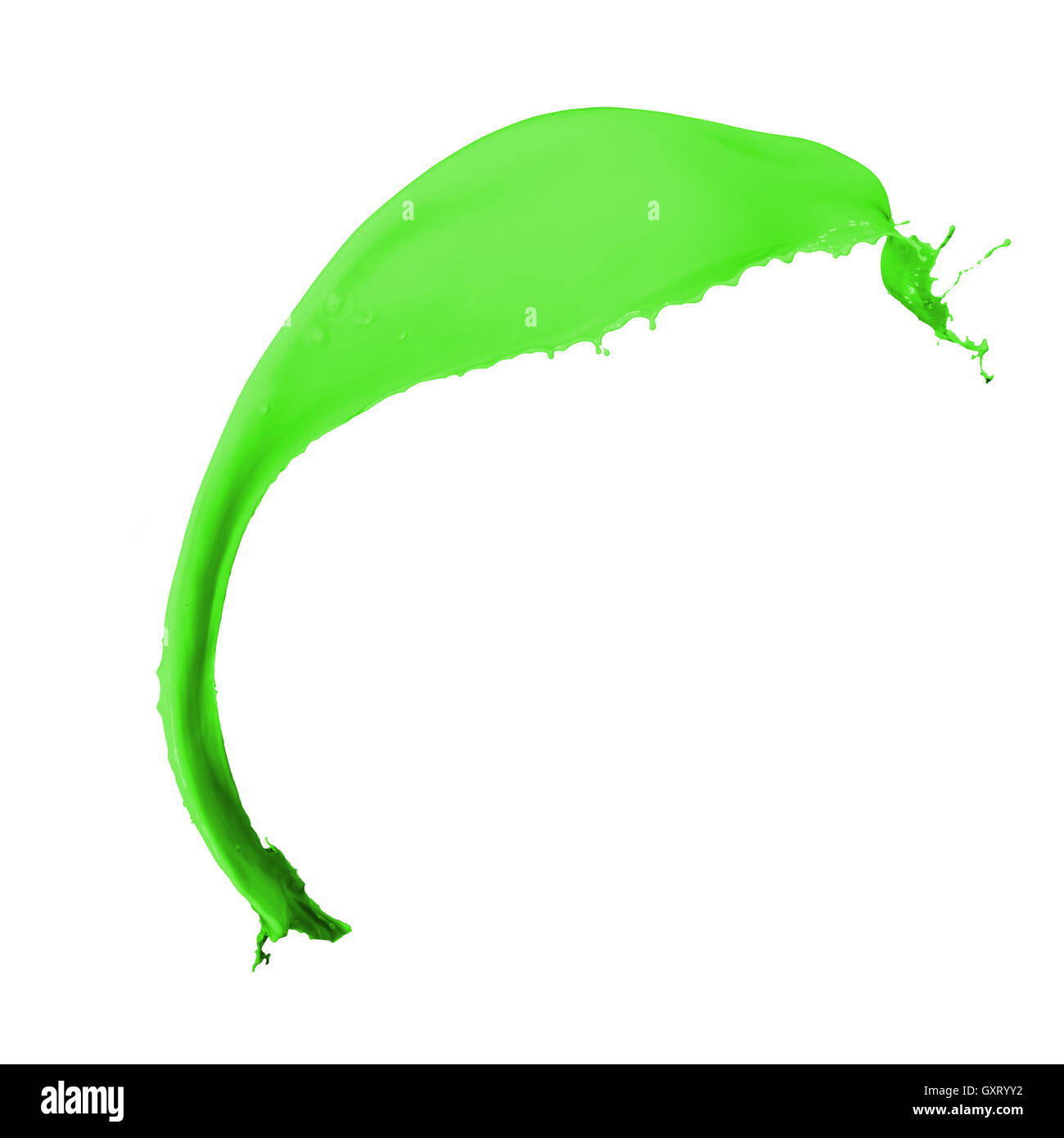 green paint splash Stock Photo - Alamy