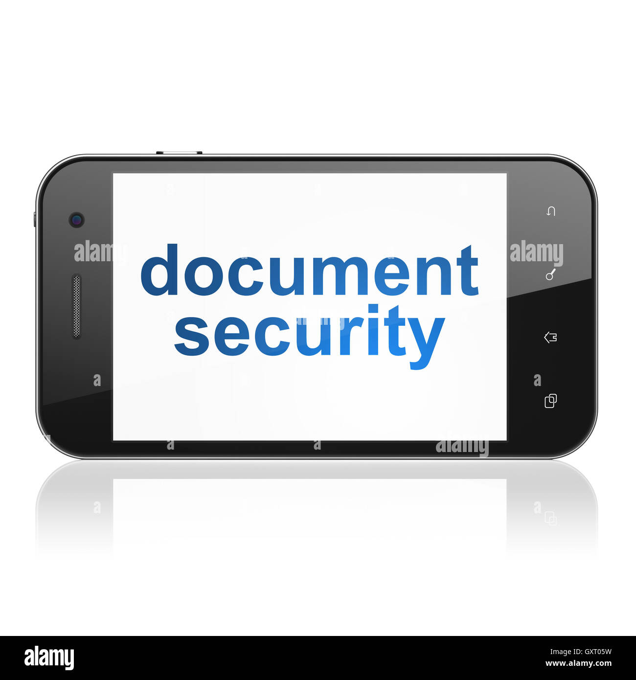 Protection concept: Document Security on smartphone Stock Photo - Alamy