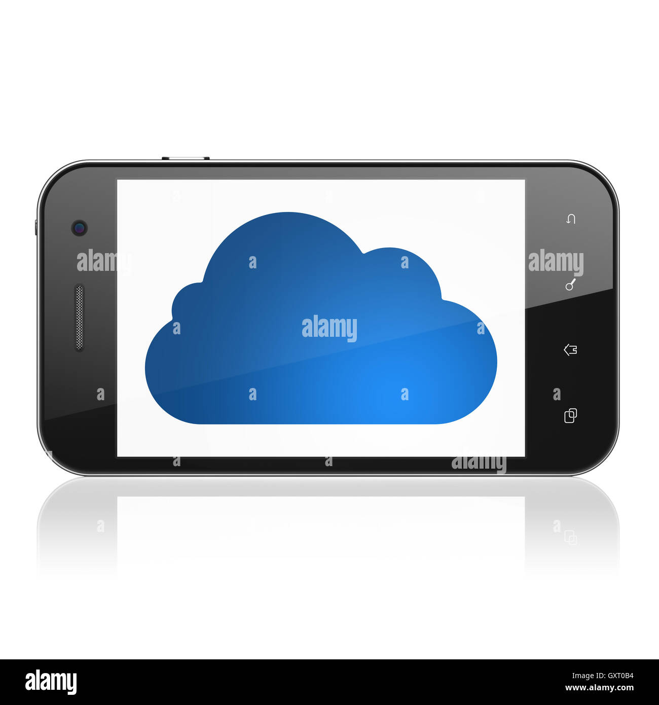 Cloud computing concept: Cloud on smartphone Stock Photo - Alamy