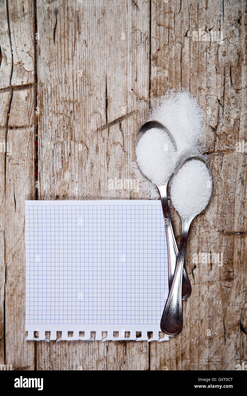 Sugar in two spoons hi-res stock photography and images - Alamy
