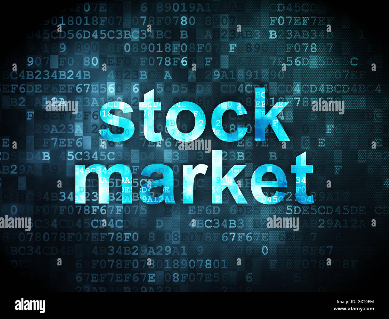 Business concept: Stock Market on digital background Stock Photo - Alamy